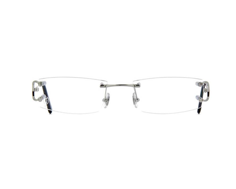 Eyeglasses Cartier Piccadilly CT0092O Frame color Silver