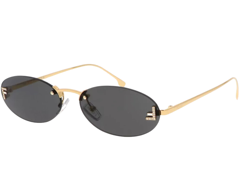 Sunglasses Fendi First Crystal FE4075US Frame color Gold